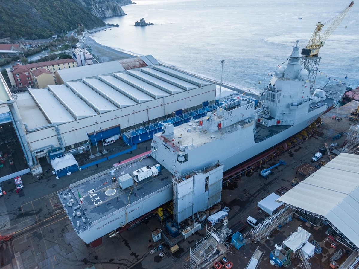 Varato da Fincantieri a Riva Trigoso il pattugliatore Marcantonio ...