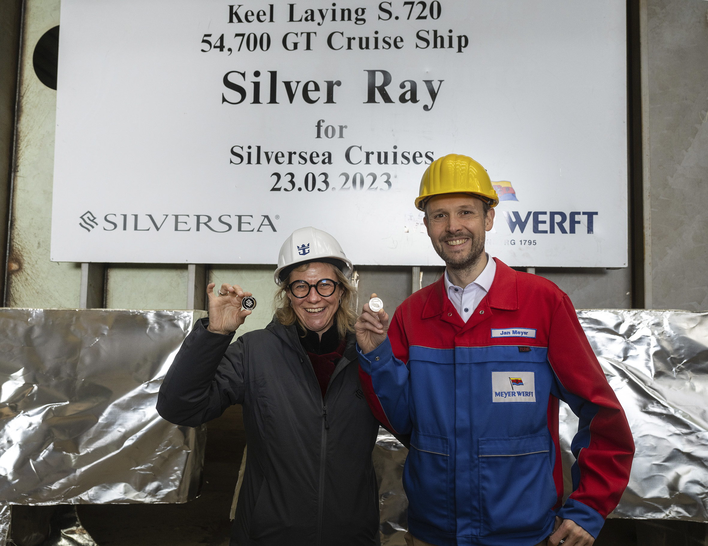 A Papenburg posa della chiglia per la nuova nave Silver Ray - Shipping Italy