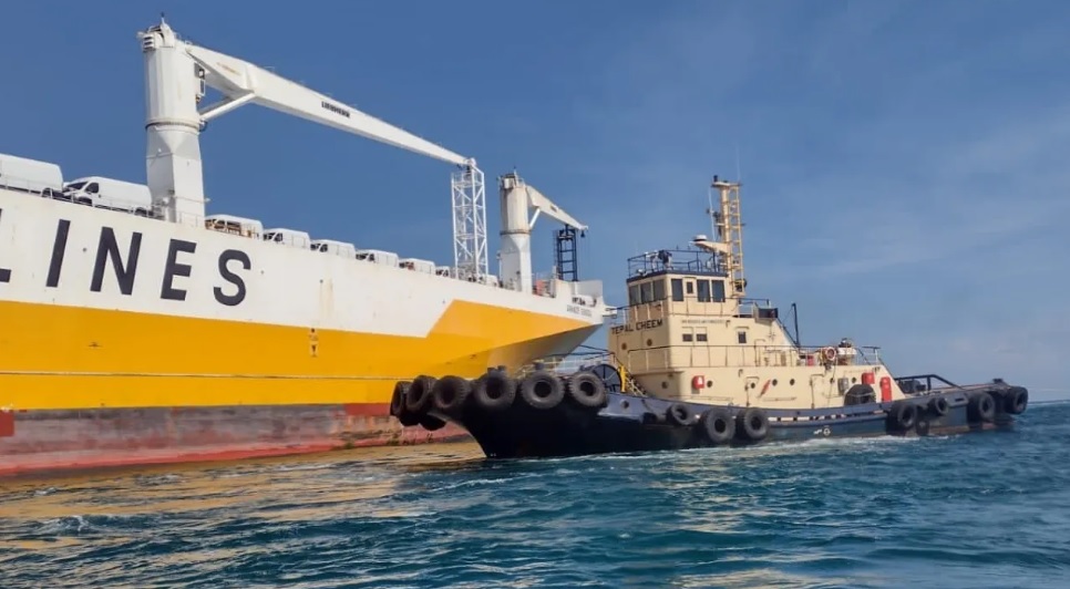 Disincagliata la nave con-ro Grande Senegal al largo dello Yucatan ...
