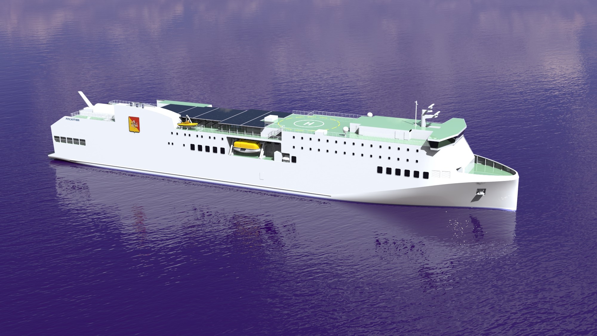Un nuovo traghetto da Fincantieri Palermo per i collegamenti Sicilia ...