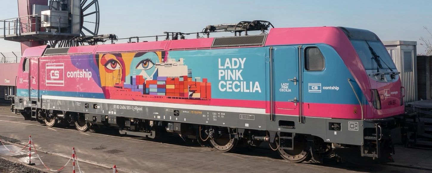 Contship ha ricevuto in Italia la locomotiva rosa intitolata a Cecilia ...