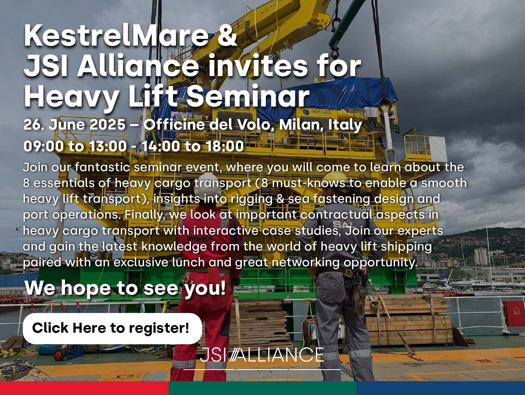 Il 25 e 26 Giugno a Milano partecipa all'Heavy Lift Seminar organizzato ...