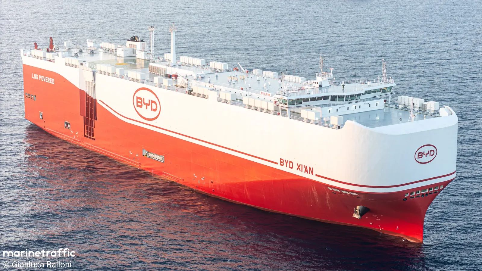 A Livorno primo approdo italiano ed europeo della nuova nave Byd Xi'an ...